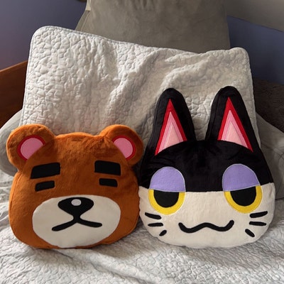 Punchy Animal Crossing Animal Villagers Punchy Cat Pillow New Leaf ...
