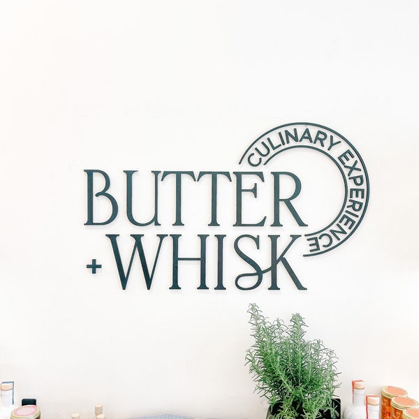 Custom Laser Cut Business Logo - Floating Pieces - Wall Mounted Logo ...