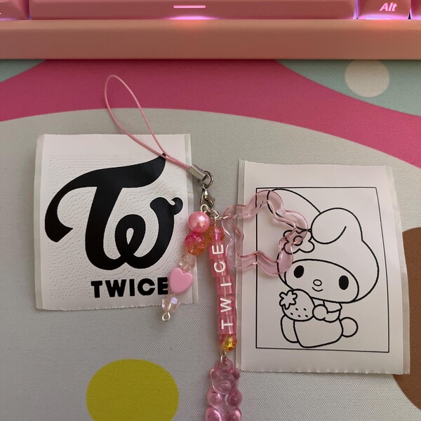 Acrylic Frame Keychains | Mini Heart and Square Deco Keychain | Sticker ...