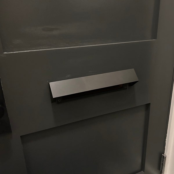 Magflap ™ Letterbox Security Cowl. Simply Screw on to Fit to Wood and ...