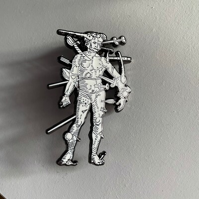 Wound Man Medieval Art 2 Enamel Pin - Etsy