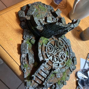 Blast Craters single Crater A Wargame Terrain Miniature Wargaming ...