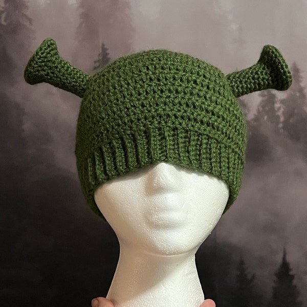 Shrek Ogre Hat PATTERN - Etsy