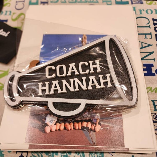 Personalized Desktop Cheer Coach Sign - Gifts for Cheer Coach - PE ...