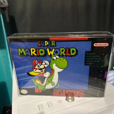 Super Mario World NTSC Super Nintendo SNES En Reproduction Box and ...