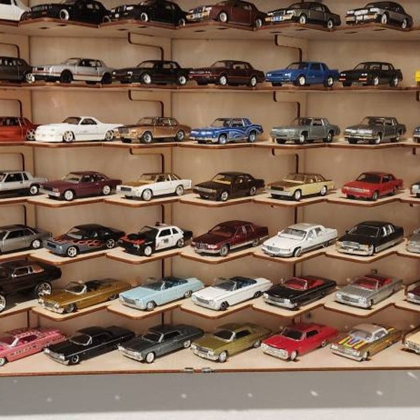 Closed 45 Degree Angles Display Cabinet, Diecast Toy Car Displays for 1 ...