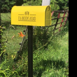 Mailbox Decal /mailbox Decal Monogram/mailbox Decal Gold/ Mailbox Decal ...