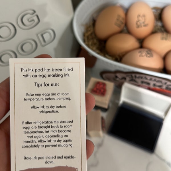 Mini Egg Safe Ink Pad - Black - Size: 1.75" X 2.5" - Food Safe Ink Pad ...