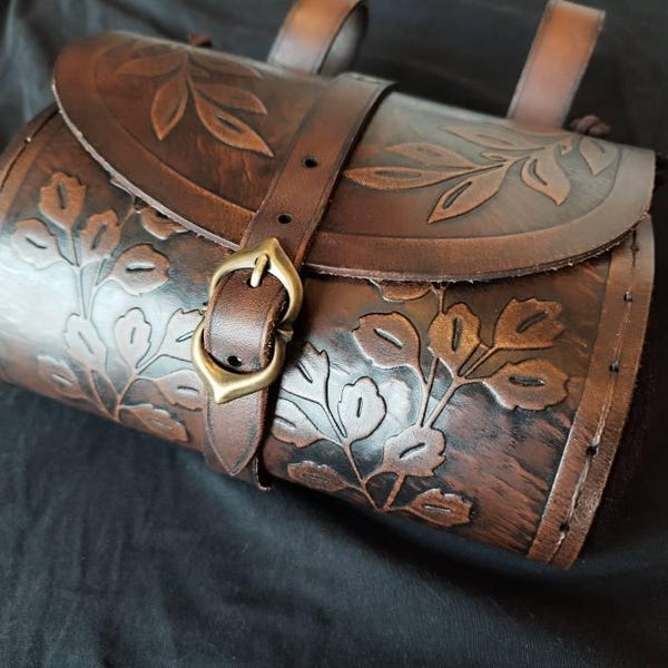 Leather Scroll Case for LARP, Document Tube for Cosplay, Medieval ...