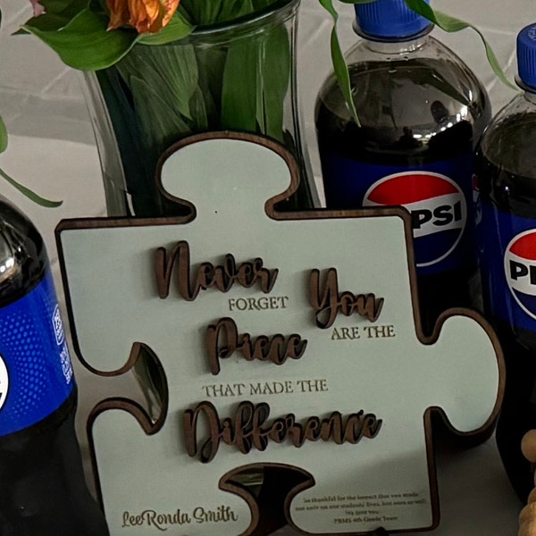 Personalized Retirement Puzzle Piece Gift: Farewell Keepsake - Etsy