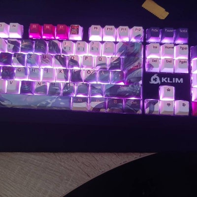 Sona Maven of the Strings LOL Series Keycap Set, 127 Keys PBT for ...