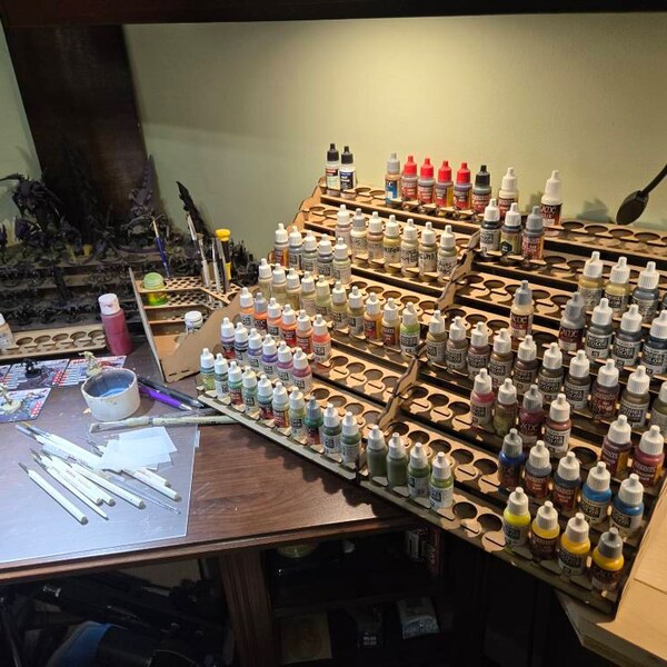 40 Bottle Vallejo/army Painter Modular Paint Rack - Etsy