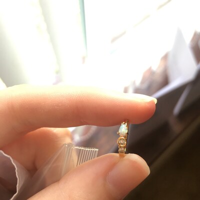 14K Solid Gold Tiny Red Apple Stud Screw Back Earrings, Cubic Zirconia ...