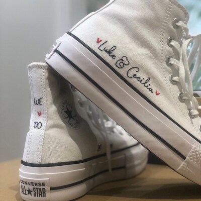 Custom Woman Chuck Taylor Converse Embroidered Space Galaxy - Etsy