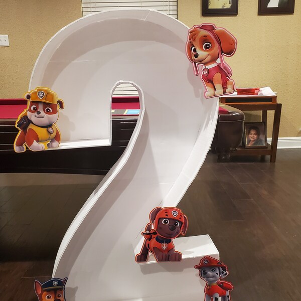 Number 2 All Sizes (from 1ft to 5ft)/mosaic Numbers From Balloons /PDF ...