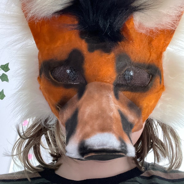 Fleshed Black Cat Therian Mask - Etsy