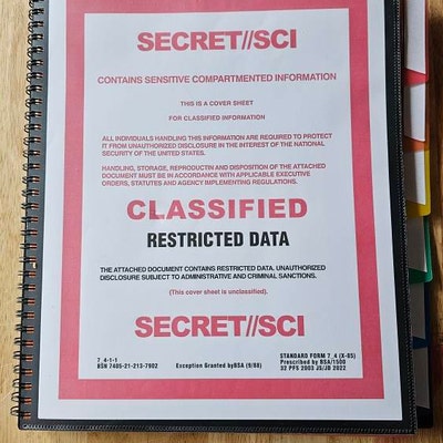 Top Secret Cover Sheet Set: Printable Pdfs Set of 6 Prop Secret File Cover Sheets Printable Pdfs ...