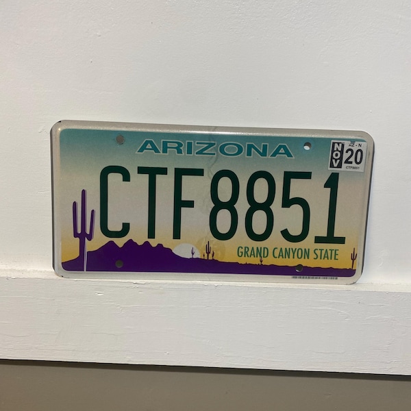 License Plate Pick Your State, All Authentic License Plates, Real ...