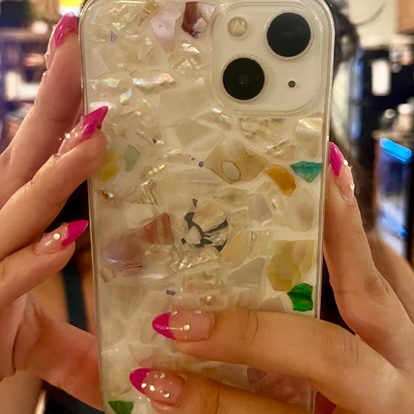 Shell Pieces Resin iPhone Case - Handmade - Etsy