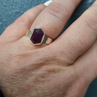 Hammered Charm Ring, Handmade Ring, Sterling Silver Ring, Dangle Ring - Etsy Canada