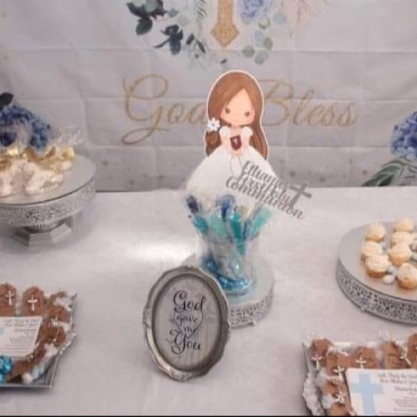 First Holy Communion Girl Centerpiece Centerpiece - Etsy