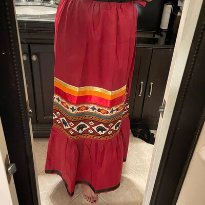 BLACK SKIRT Gallery of Women's Native American-style Full Skirt in ...