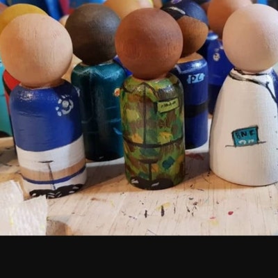 Nixies. Mermaid Peg Dolls. Merfolk. Mermaid. Fairies. Montessori ...