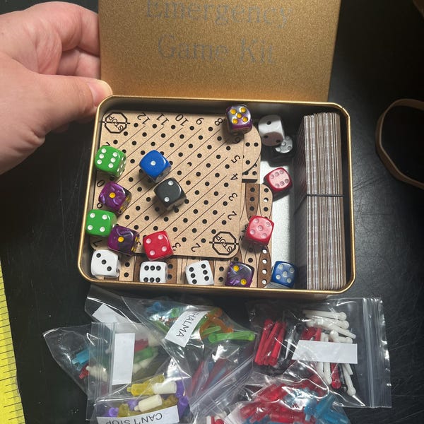 Multi-game Emergency Game Kit for Travel or Anywhere - Etsy