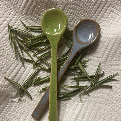 Colorful Ceramic Spoons - Etsy