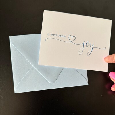 Personalized Script Thank You Cards Thank You Notes Flat or Folded ...