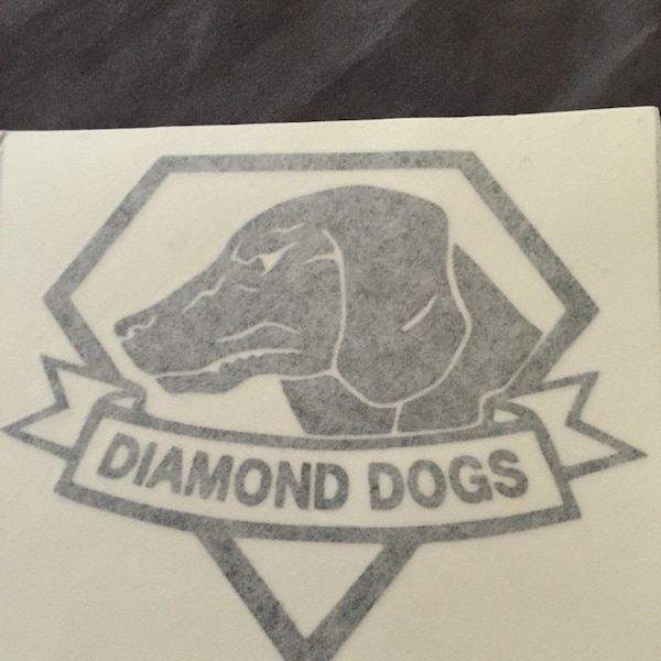 Metal Gear Solid Diamond Dogs, Vinyl Decal, Bumper Sticker, Decal ...