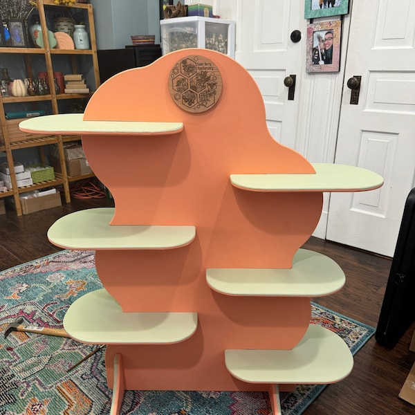 SUPERSIZE Asymmetrical Wavy Collapsible Stand, Shop Display, Market ...