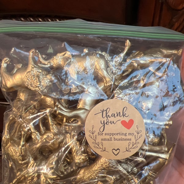Safari Metallic Gold Animals - Etsy
