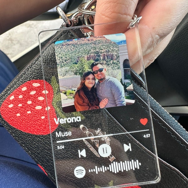 Custom Keychain for Music Lovers, Personalized Acrylic Keychain Custom ...