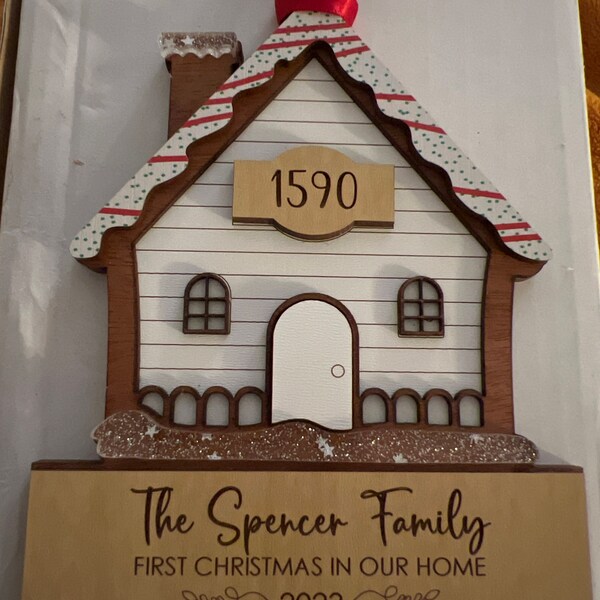 First Christmas in New Home Ornament 2025, Our First Home Christmas ...