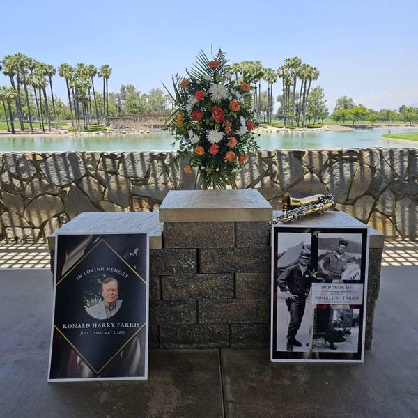 Heavenly Funeral Program Canva Template Editable Blue Memorial Service ...