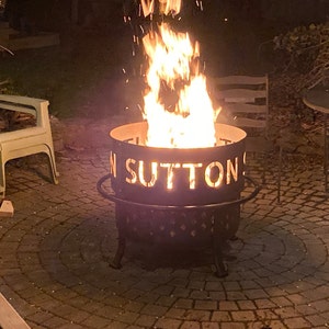 Fish Design Fire Pits Fish Design Fire Ring Pits Heavy Duty - Etsy