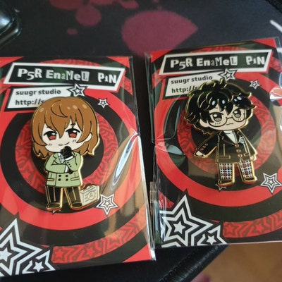 Phantom Thief Akechi Goro the Crow Enamel Pin - Etsy