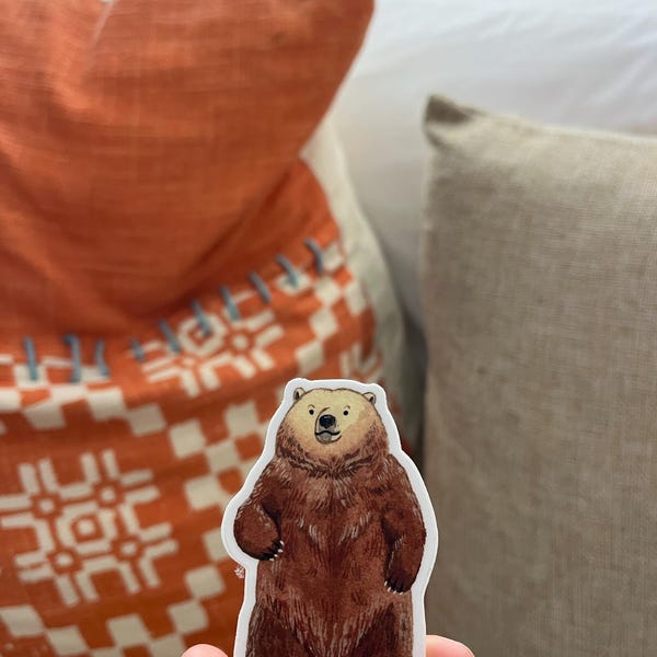 Bear Sticker - Etsy