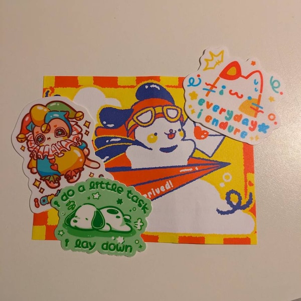 Punky Poots Punk Rock Cute Kawaii Art Prints Matte Cardstock Fart - Etsy