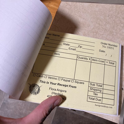3 Part Ncr Custom Sales Receipt Book Full Color 5.5 X 8.5 50 - Etsy
