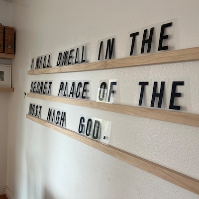 Letter Ledge Set With Acrylic Letter & Number Pack 40 Letter Ledges ...