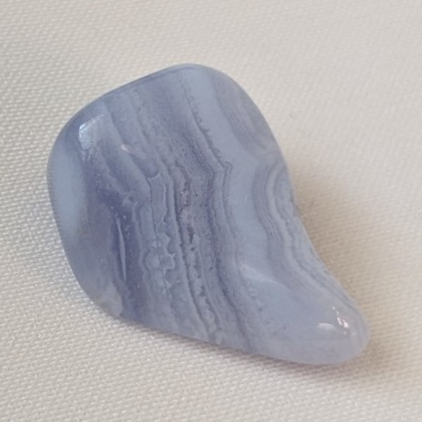 Blue Lace Agate Tumbled Stone - Grade A - Multiple Sizes Available ...