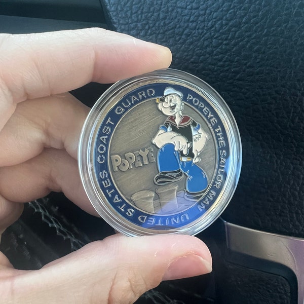 Popeye Coast Guard Challenge Coin - Etsy