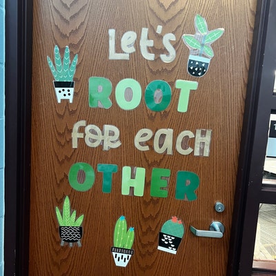 Plant Bulletin Board Kit Let's Root for Each Other Pre-made Bulletin ...