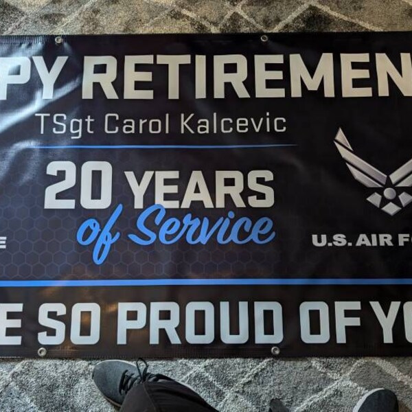US Air Force Retirement Banner | Happy Retirement Air Force Banner ...