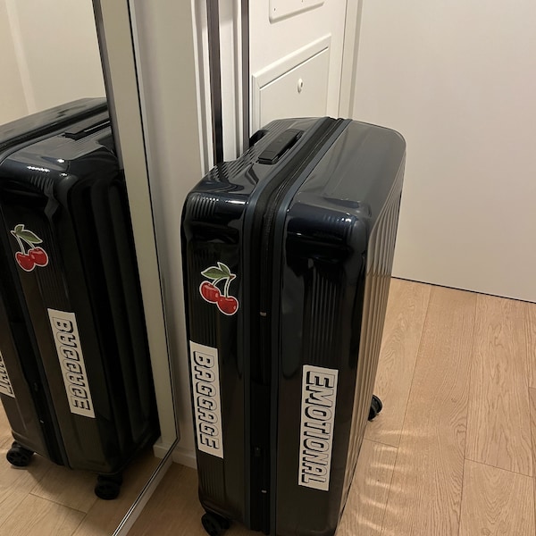 Emotional Baggage Sticker Funny Sticker Emotional Baggage Suitcase ...