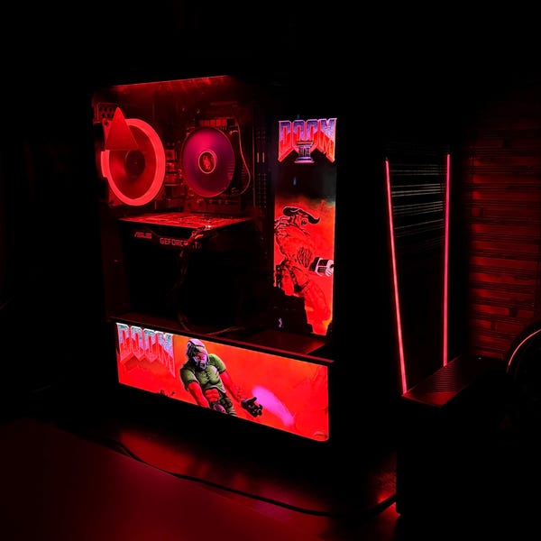 Custom Rgb Pc Case Light Decoration Board Panel Water Cooling Pc Decor ...