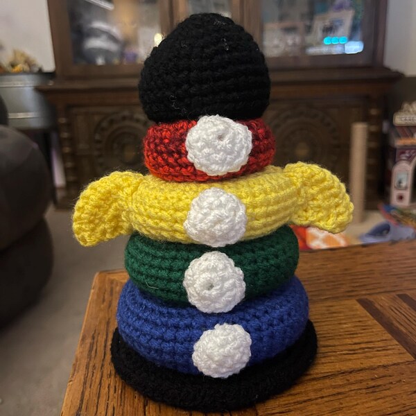 Crochet Stacking Animals Pattern PDF, DIY Amigurumi Toy Set, Handmade ...