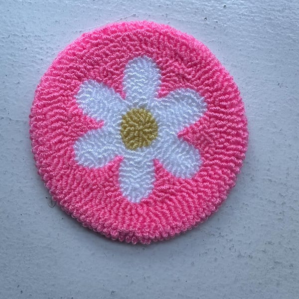 Miffy Punch Needle Coaster, Kawaii Decor, Tufted Mug Rug, Housewarming ...